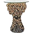 Amazon.com: Design Toscano Roses Glass Topped Sculptural Table : Home ...