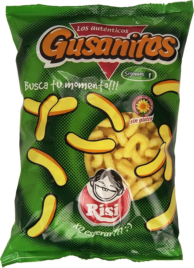 Risi Gusanitos Aperitivo de Maíz - 85 g: Amazon.es: Alimentación y bebidas