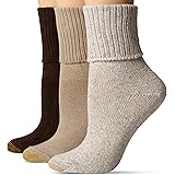Amazon.com: Gold Toe Women's Bermuda Socks - 3 Pack, Black, Medium ...