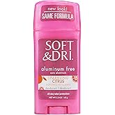 Amazon.com : Soft & Dri Sparkling Citrus Deodorant 2.3 Ounce Aluminum ...
