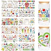 Amazon.com: Rngmsi UV DTF Cup Wraps for 16 oz - 8 Sheets Teacher UV DTF ...