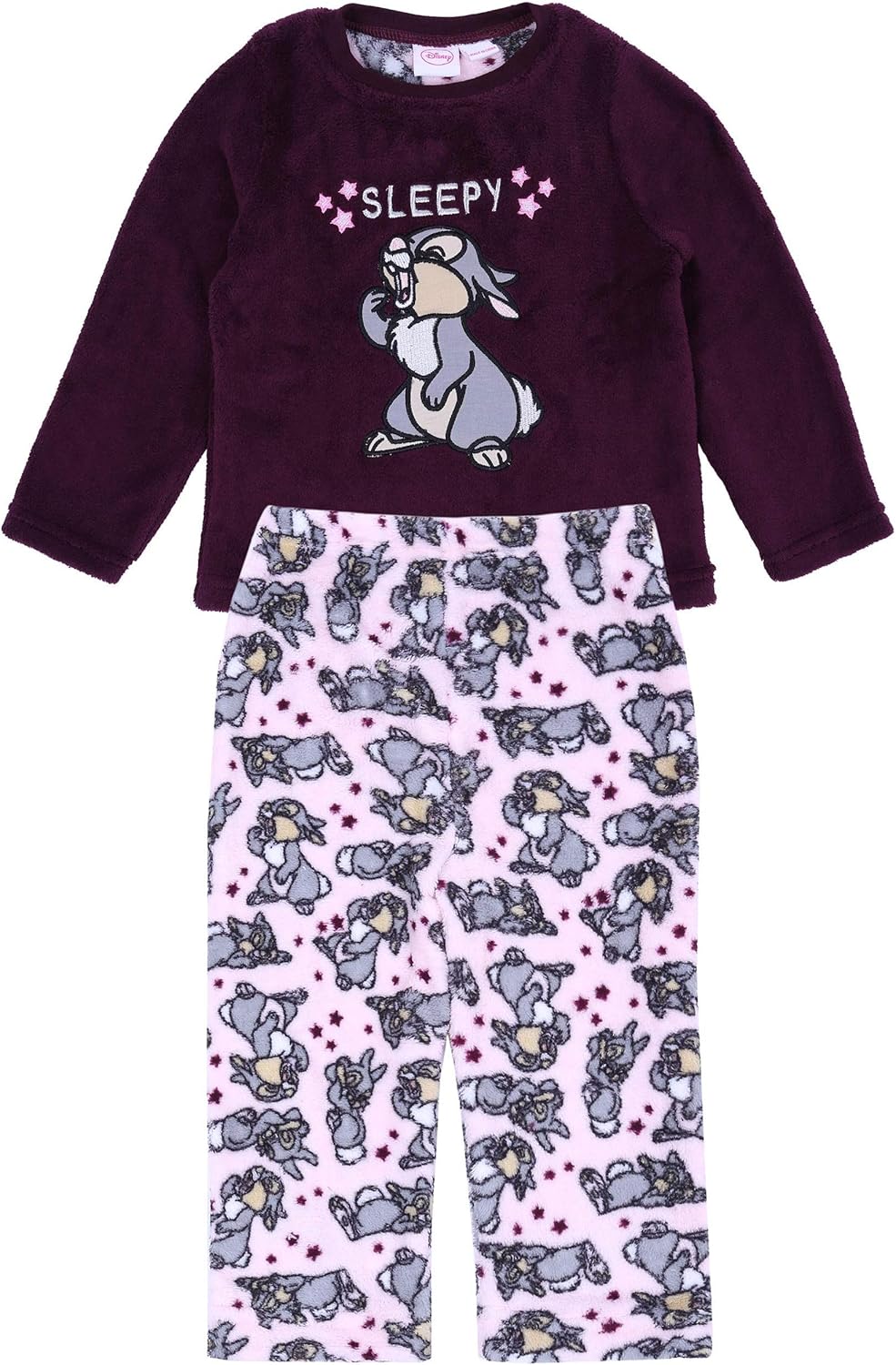 Disney -:- Bambi Purple, Long Sleeved Top & Bottoms Pyjama Set for ...