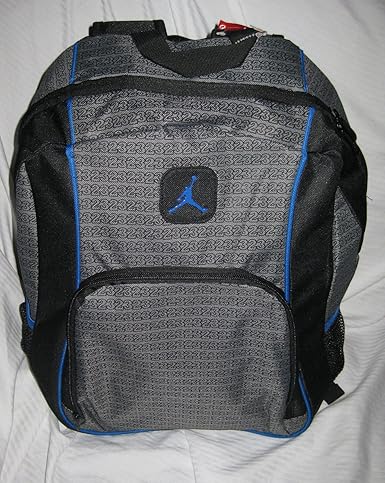 Nike Jordan Backpack Bookbag School Bag Laptop Bag Lt. Graphite Black ...