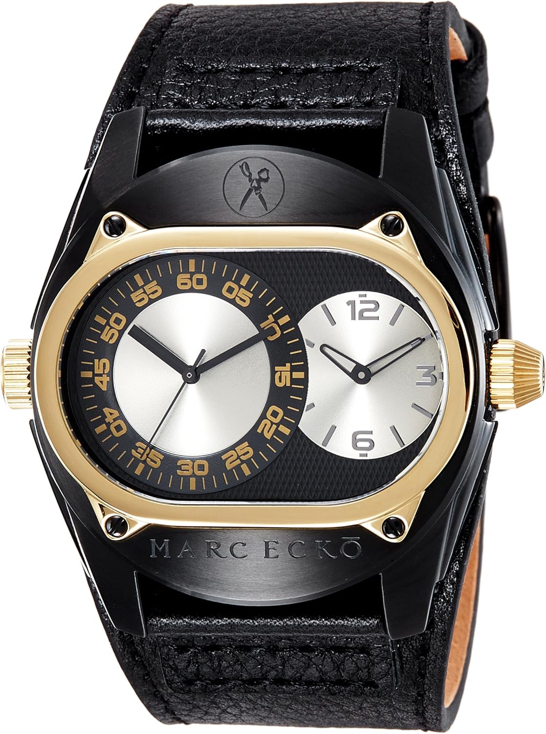 Marc Ecko E16513g1 – Watch for Men, Leather Strap Black: Amazon.co.uk ...