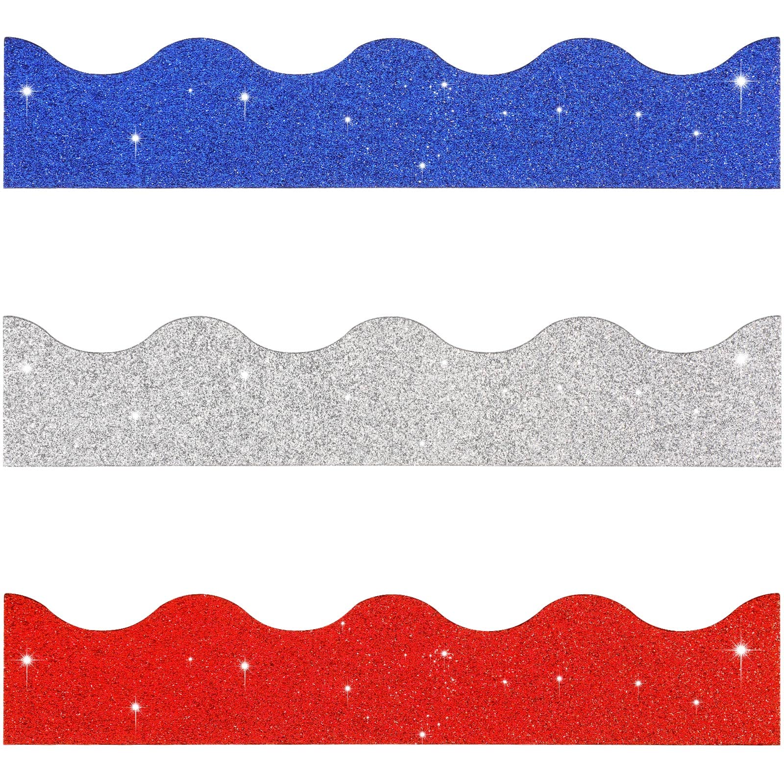 Mua 62 Feet Back to School Bulletin Board Border Shiny Glitter ...