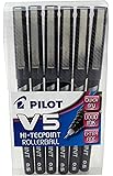Pilot Precise V5 Stick Rolling Ball Pens, Extra Fine Point, Black Ink ...