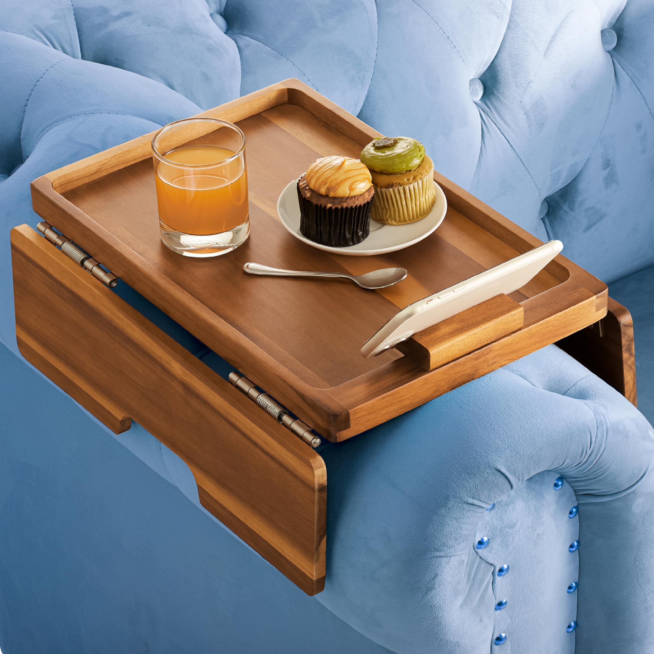 Sofa Armrest Tray, Arm Table Sofa Arm Tray Clip on Tray Table, Sofa ...