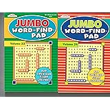Lot of 3 Kappa Jumbo Word-Find Pad Circle-A-Word Word Search Seek ...