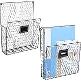 Amazon.com: Wall35 Felic Hanging File Organizer, Folder and Mail Holder ...