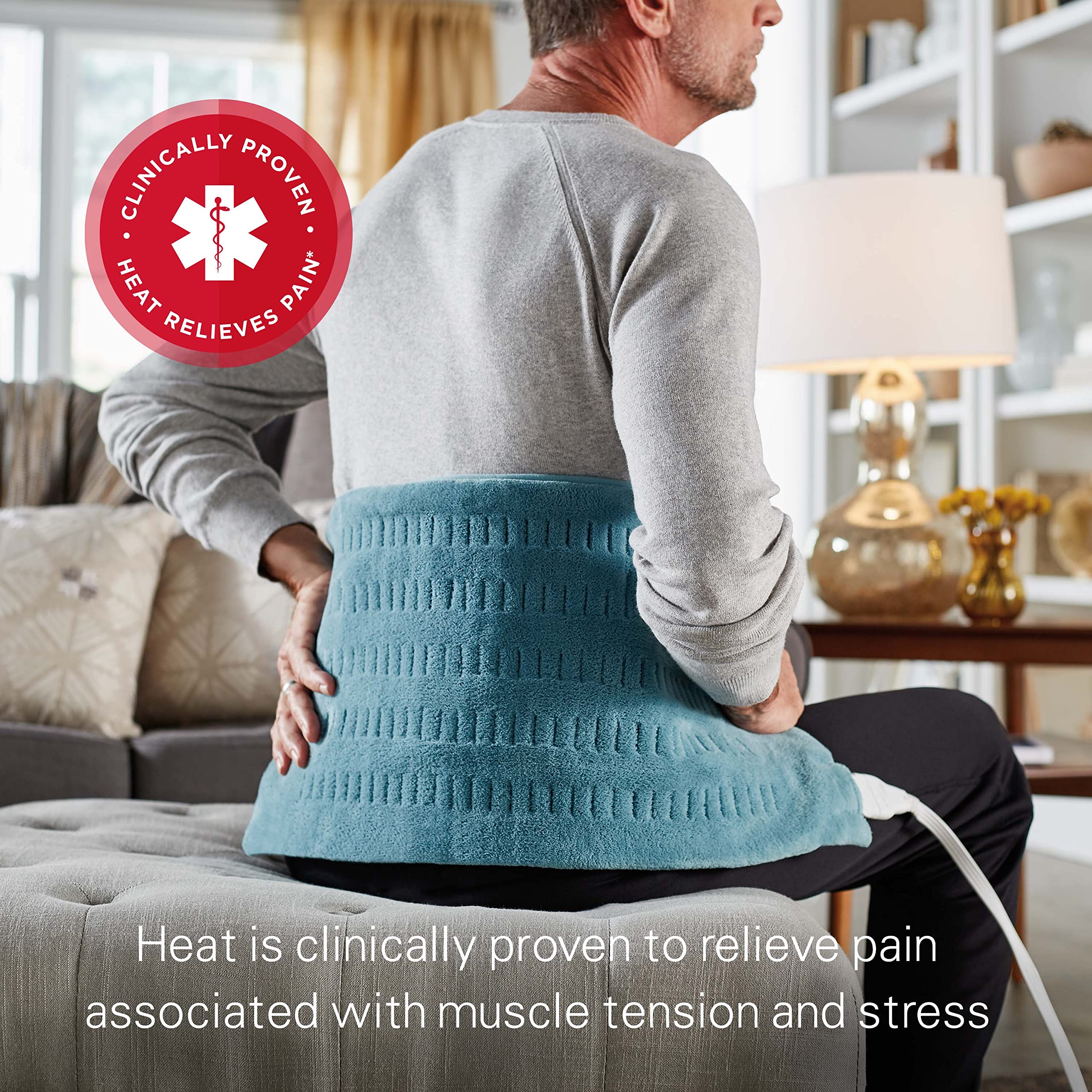 Mua Sunbeam Heating Pad XL for Back, Neck & Shoulder Pain Relief with ...