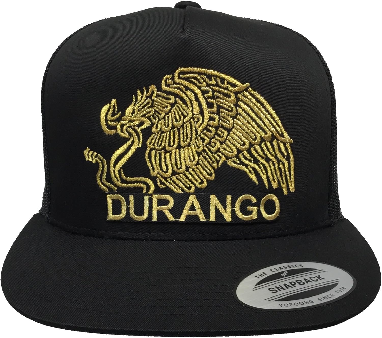 Durango Mexico Logo Federal New Eagle Front Only Hat Black Mesh at ...