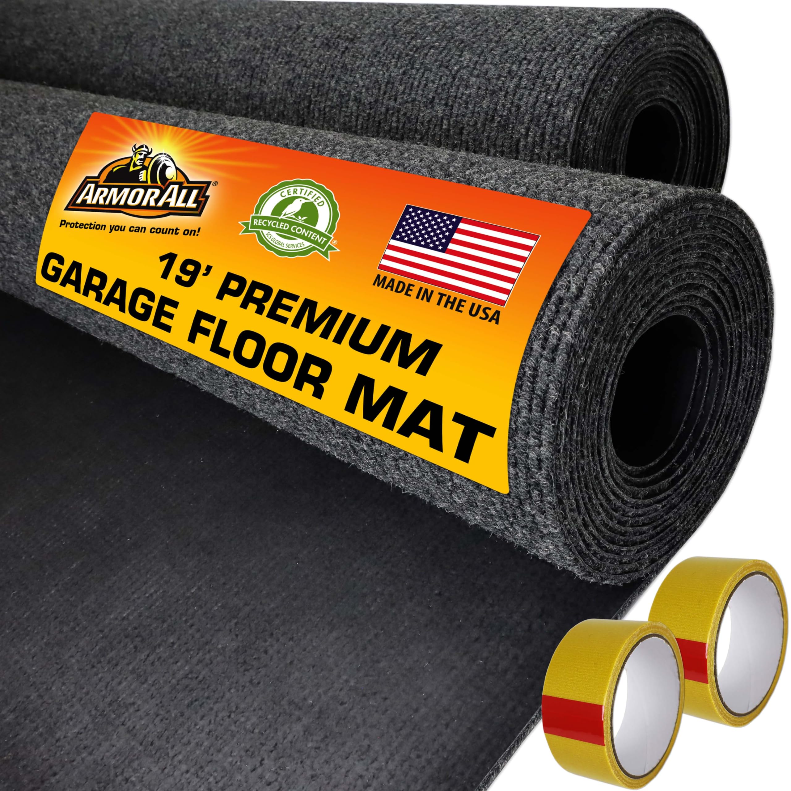 Armor All Premium Garage Floor Mat, Increased Thickness & Cushion ...