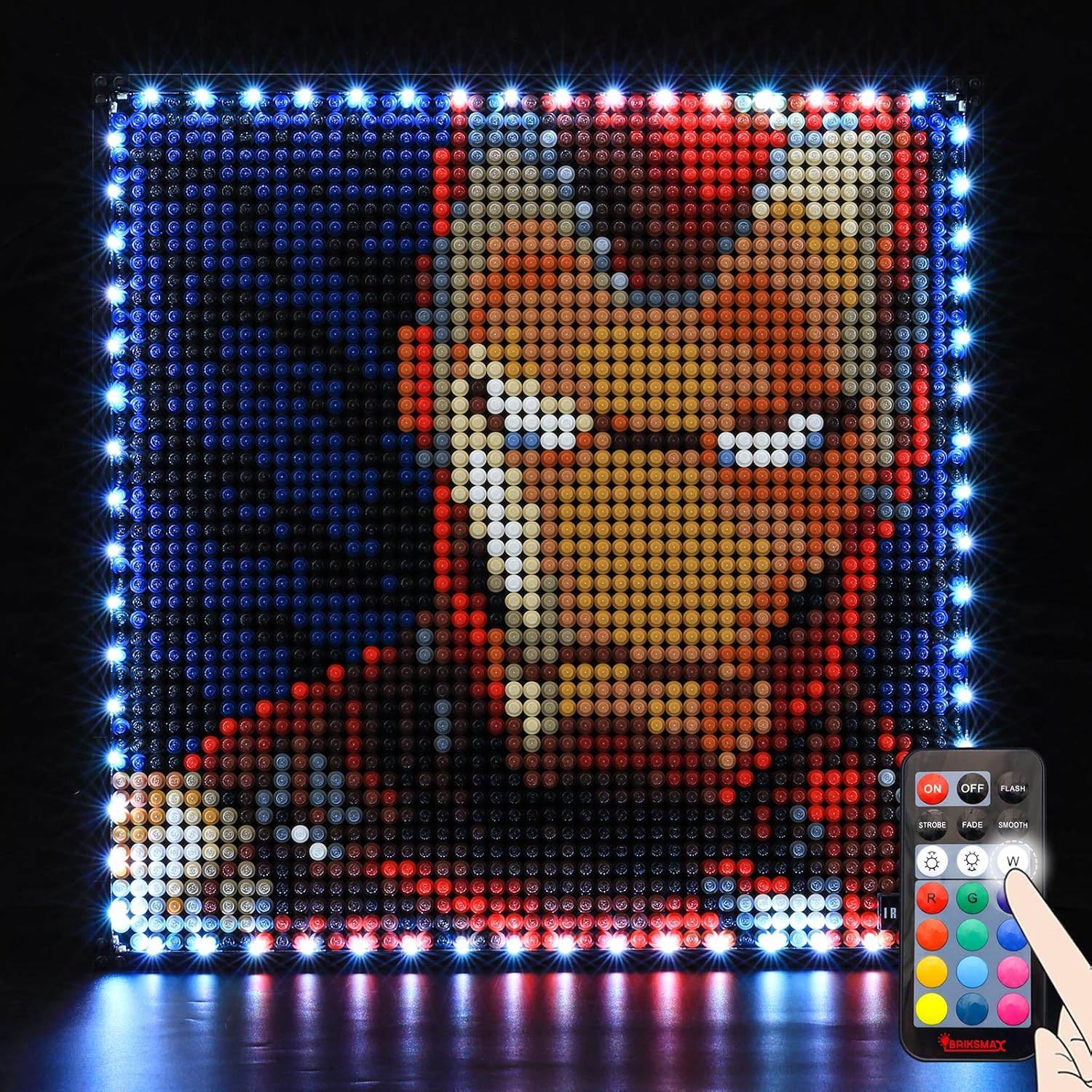 BRIKSMAX Led Lighting Kit for LEGO Art Marvel Studios Iron Man ...