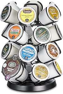 Amazon.com: Java Concepts. Steel Carousel Holder Organizer for 24 ...