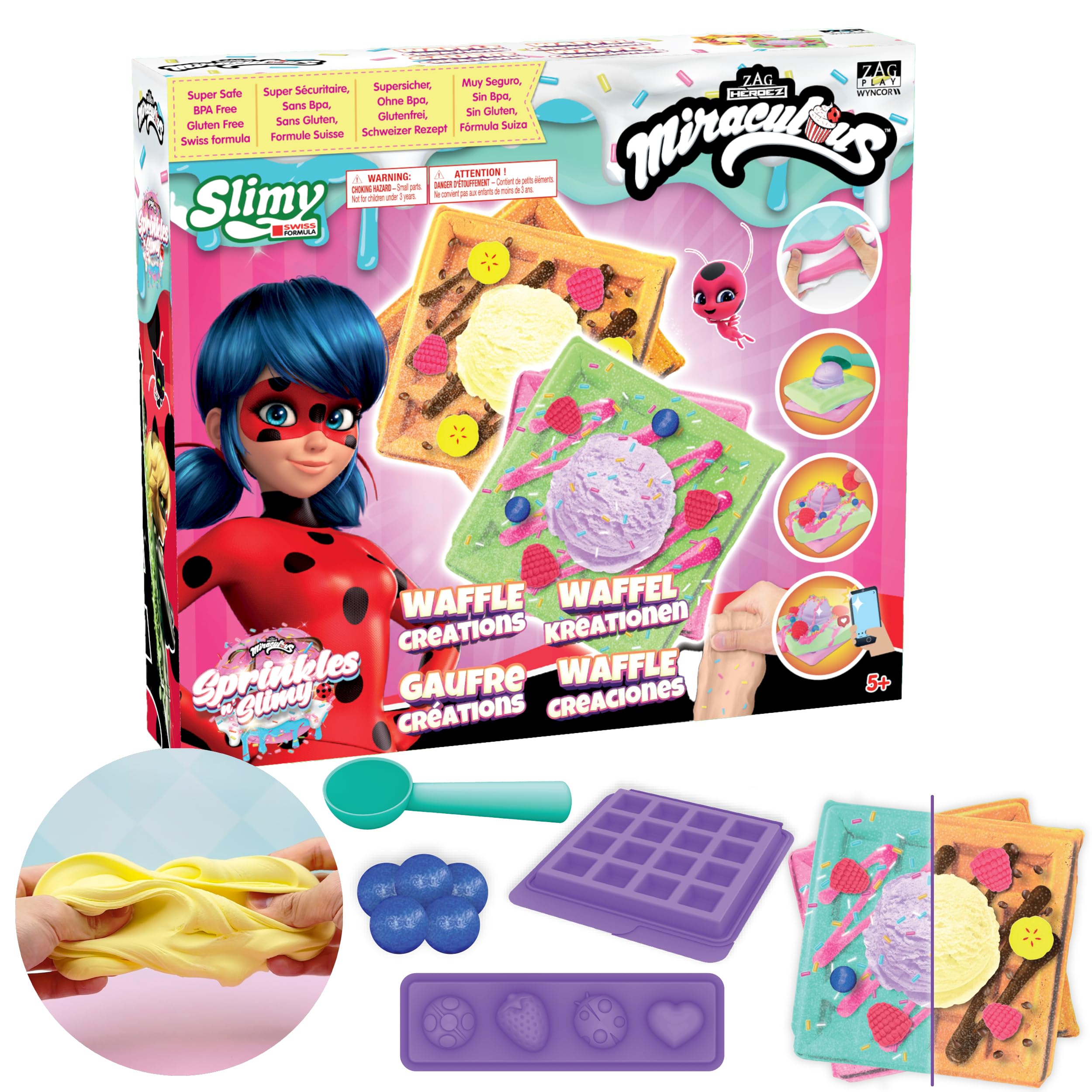 Mua Ladybug - Sprinkles n' Slimy Waffle - Slime Kit for Girls and Boys ...