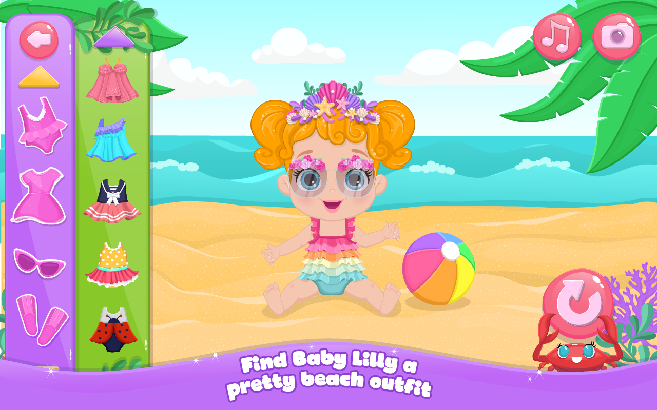 Baby Caring: Baby Lilly's - Fun Beach Games:Amazon.com:Appstore for Android