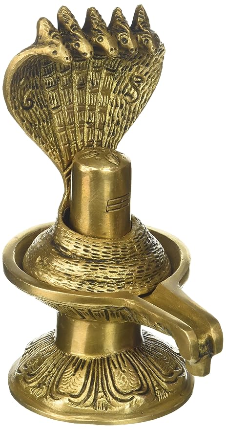 Buy RoyaltyLane Brass Handmade Lord Shiva Lingam Sculpture (6x4.5x3 ...