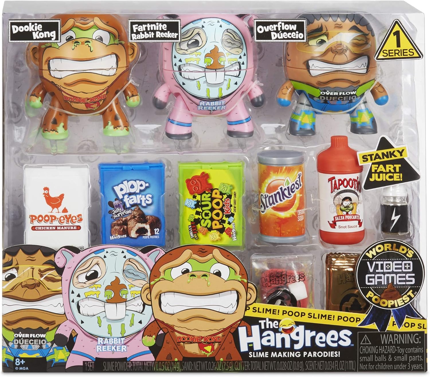 Hangrees 563105 World's Poopiest Video Games, Multi: Amazon.co.uk: Toys ...