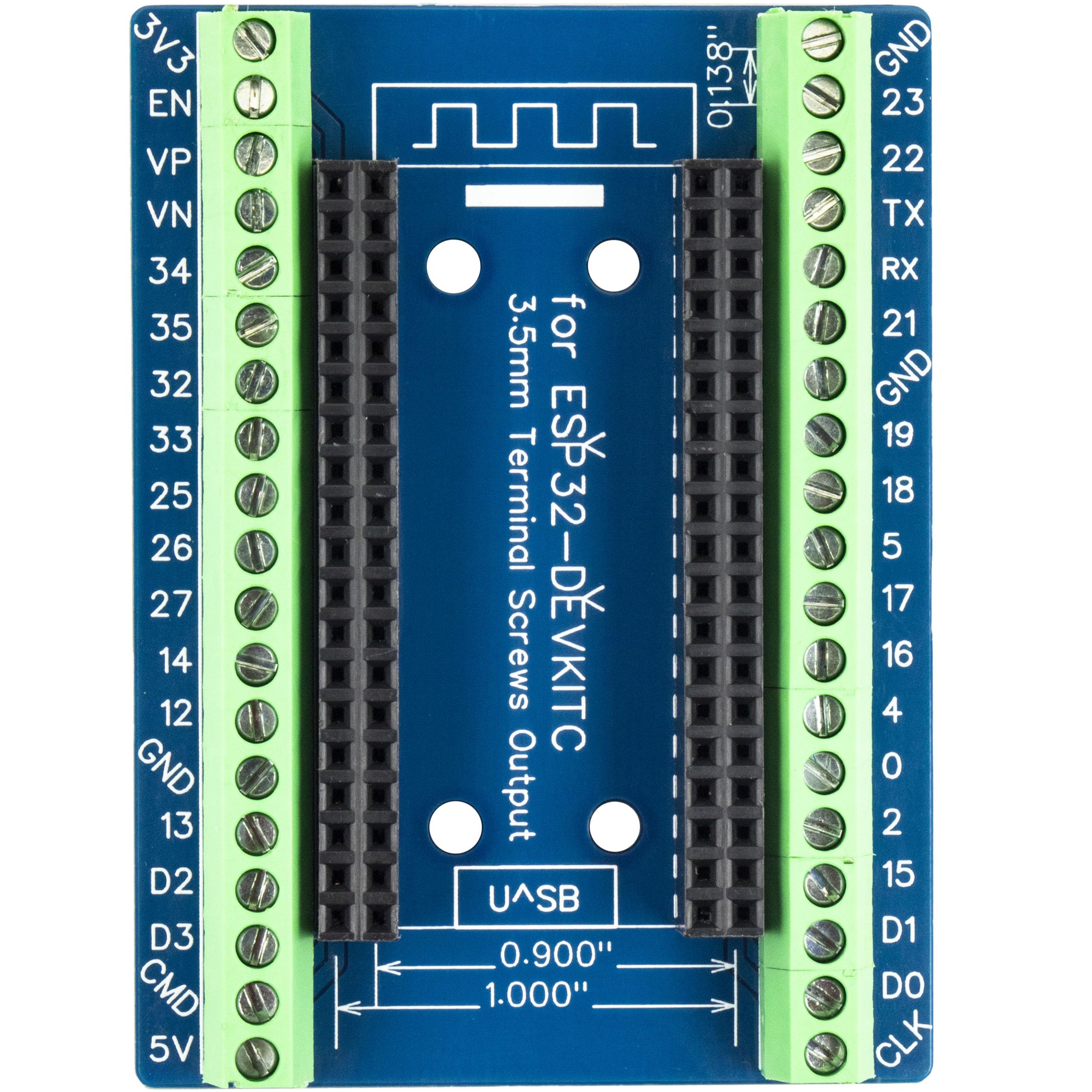Mua For Esp32 Breakout Gpio Expansion Board 3 5mm 0 14 Pitch Terminal For 0 9 Or 1 0 Size