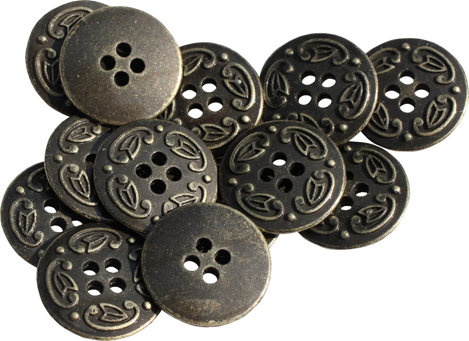 Amazon.com: Full Funk Metal Renaissance Button Round Medieval Antique ...