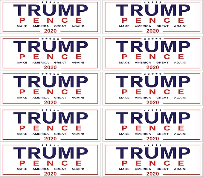 Amazon.com: Go Party USA Trump 2020 Stickers 10 Pack | Keep America ...