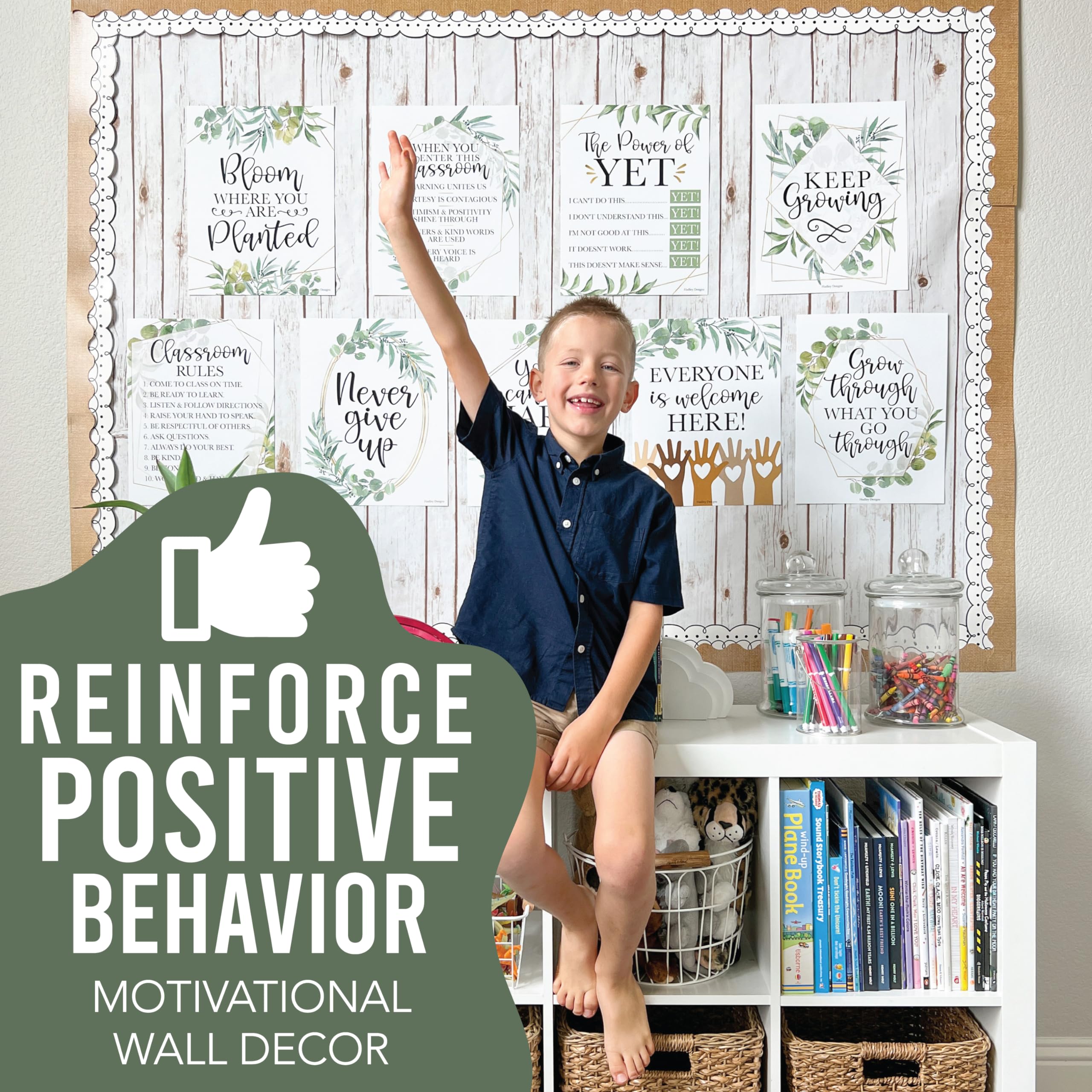 Mua Hadley Designs Motivational Posters for Classroom - 9 Growth ...