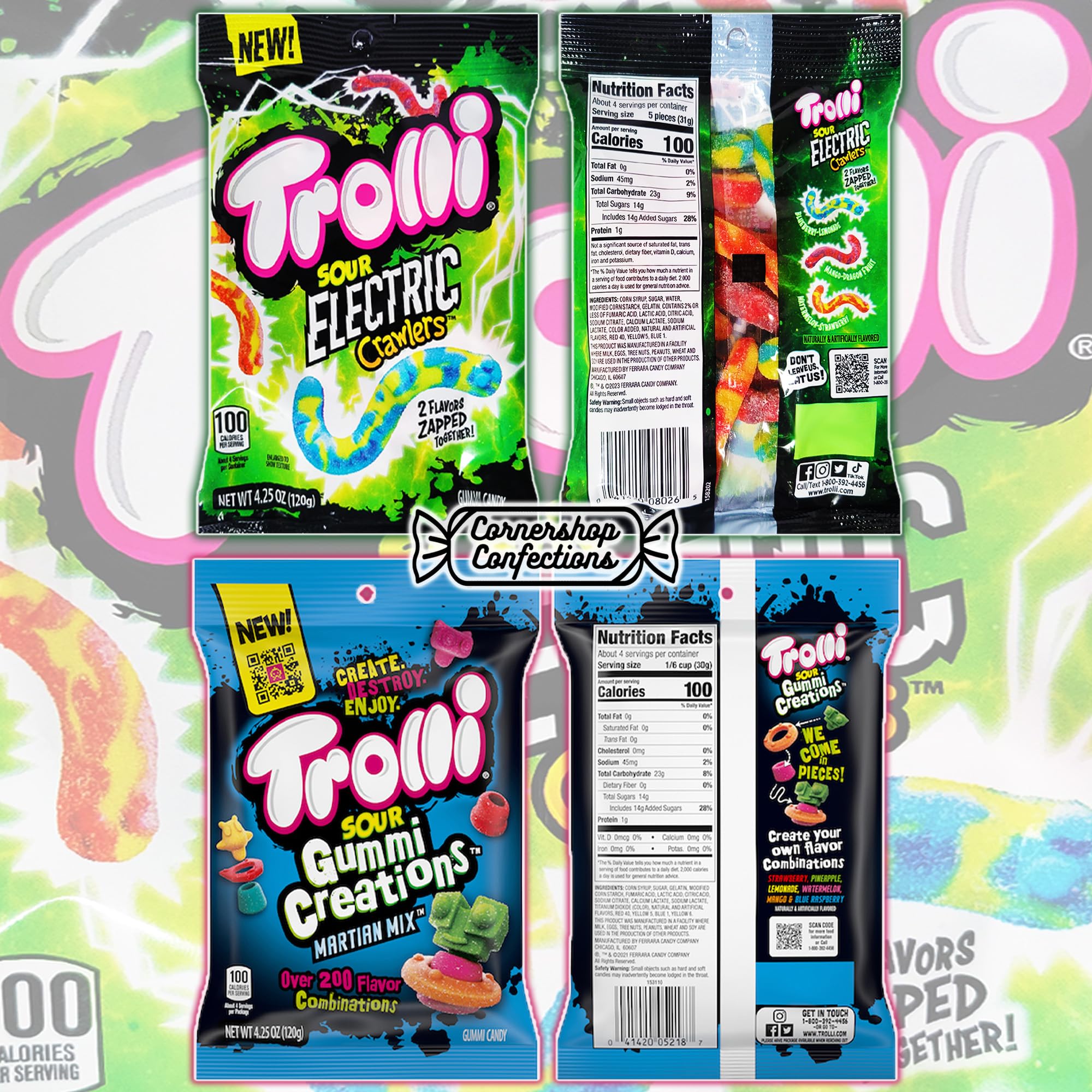 Mua Trolli Gummies 14 Flavor Mega Variety Share Pack - Very Berry ...