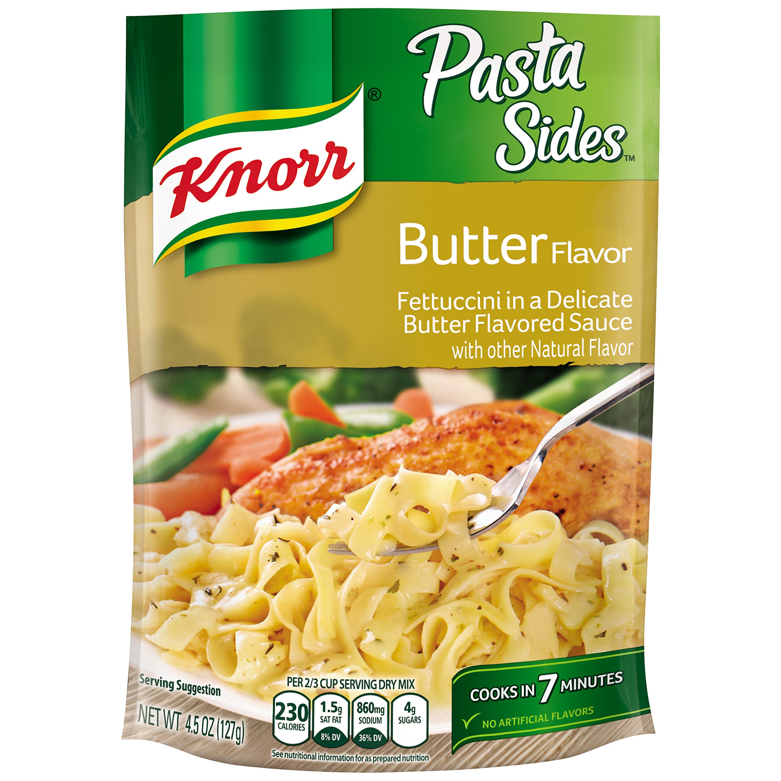 Amazon.com : Knorr, Pasta Sides, Chicken Flavor 4.3oz Pouch (Pack of 6 ...