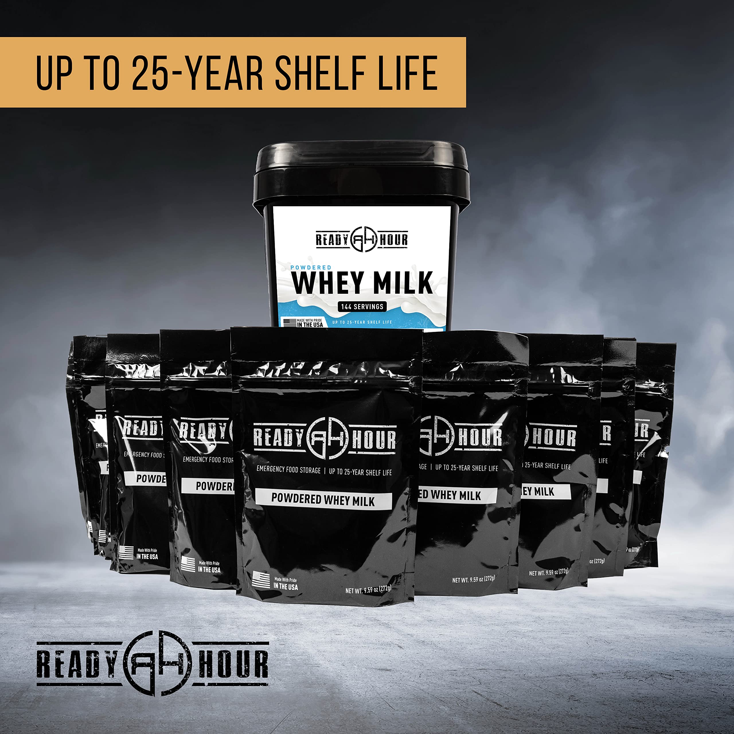 Mua Ready Hour, Bulk Powdered Milk, Real Non-Perishable Whey, 25-Year ...