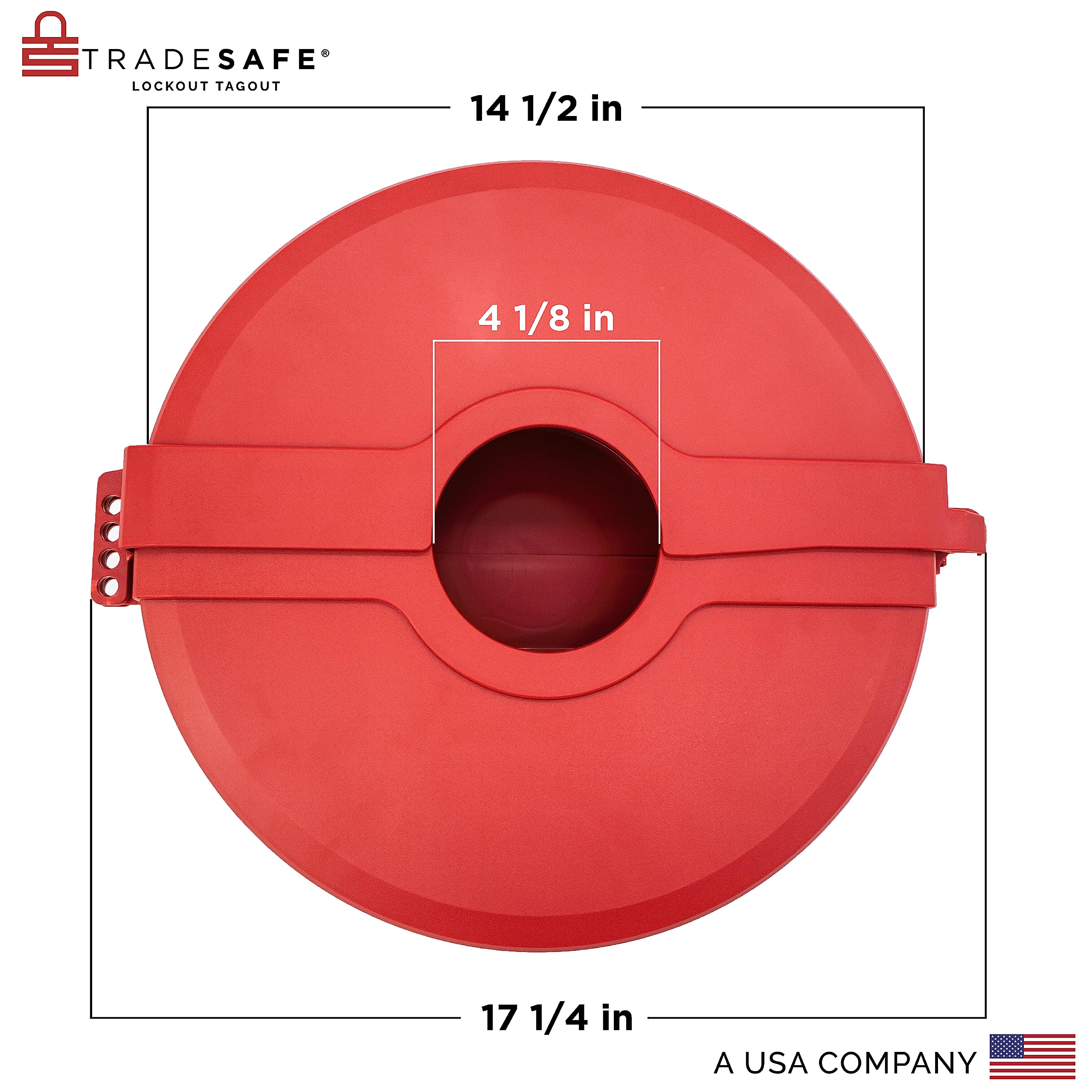 Mua TRADESAFE Gate Valve Lockout - Red Lockout Tagout Valve Lock for 10 ...