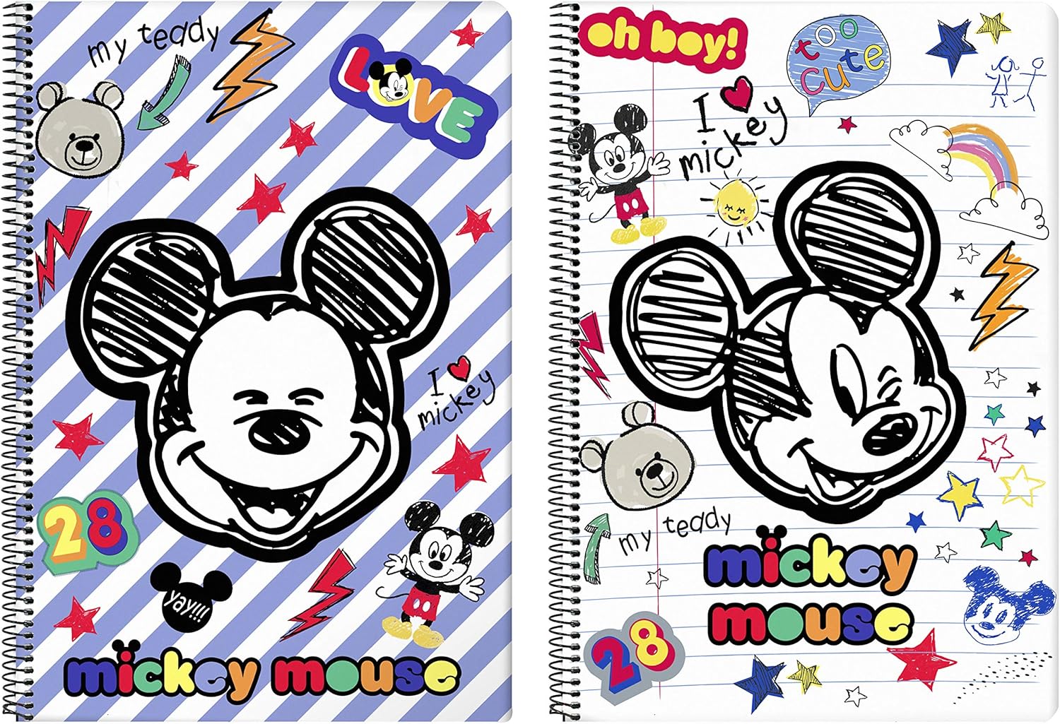 Mickey Mouse "Maker" Oficial Cuaderno Oficial 80 Hojas Tapas Duras ...