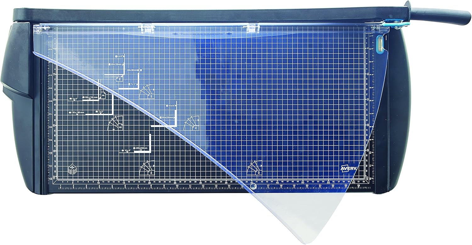 Avery A2 PG640 Precision Guillotine Paper Cutter, Black and Teal – BigaMart