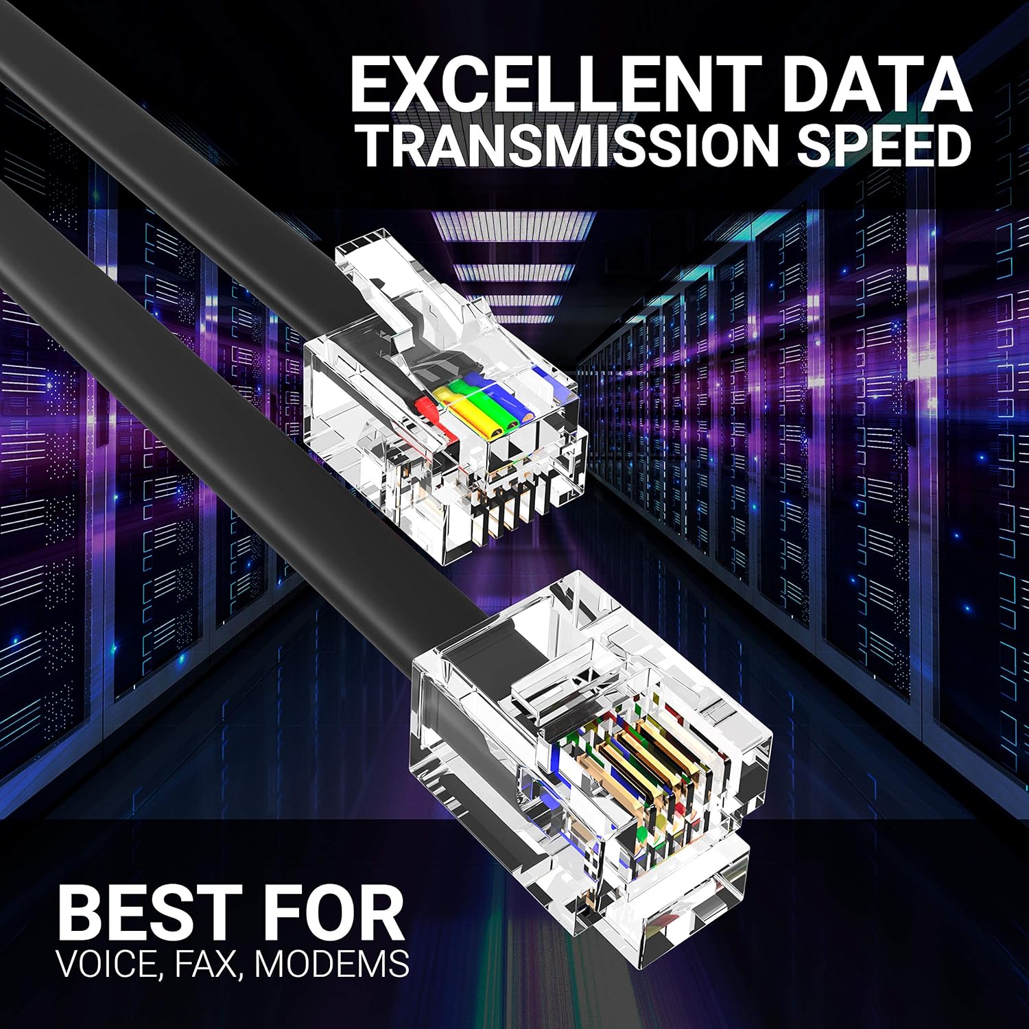 G-PLUG RJ11 to RJ11 2m Cable, High Speed ADSL Cable for Internet ...