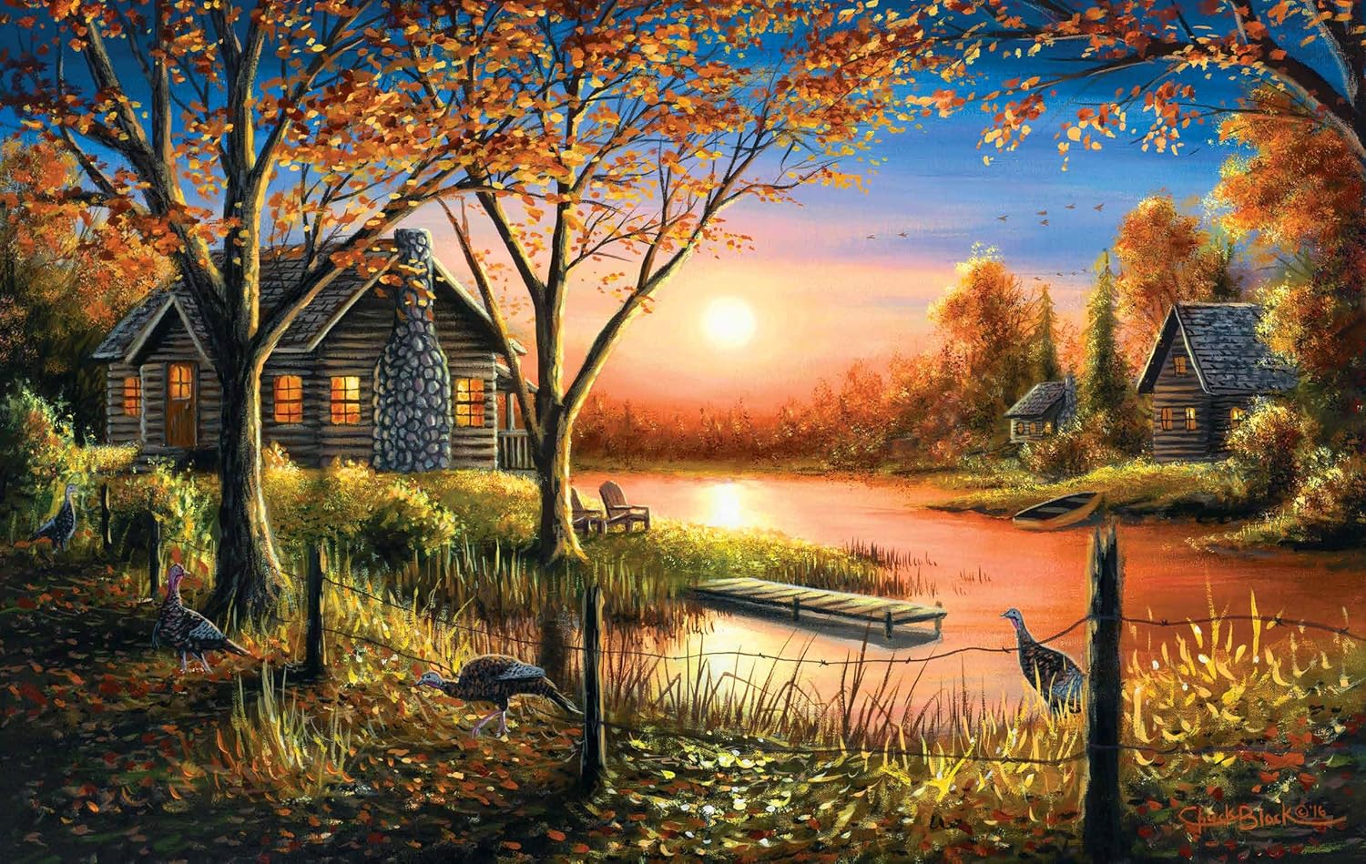 Amazon.com: Glorious Sunset 550 pc Jigsaw Puzzle by SunsOut: Toys & Games