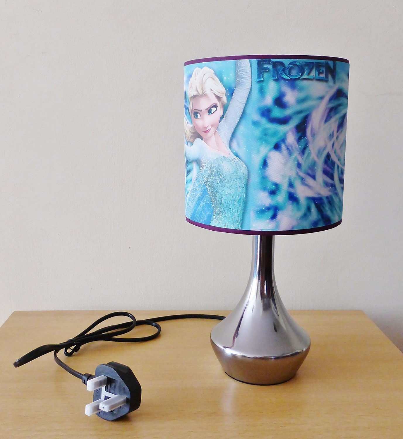 FROZEN - BEDSIDE LAMP - GIRLS BEDROOM LIGHT / LAMP SHADE ~ LILAC ...