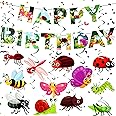 Amazon.com: 25PCS Happy Birthday Banner - Bugs Hanging Swirls Insect ...