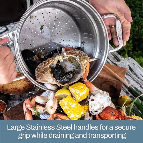 All Clad Stainless Steel Insert All-Clad 8-Quart Stainless Steel Pasta ...