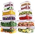 Amazon.com: Utopia Kitchen Plastic Food Containers set - Pack of 24 (12 ...