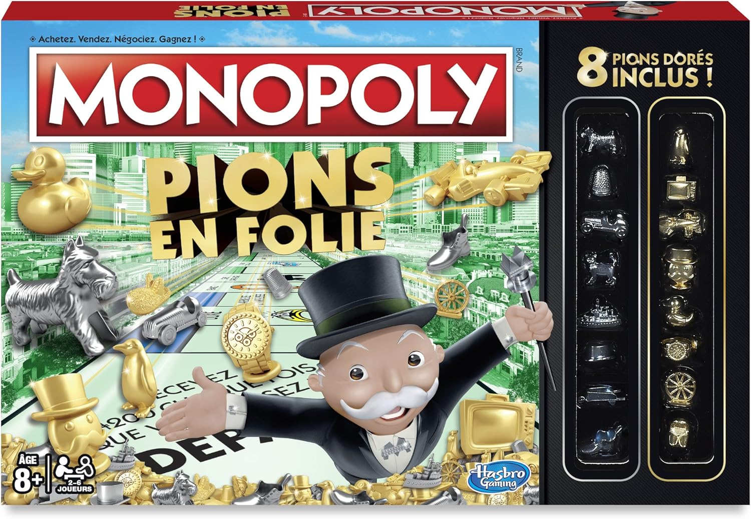 Hasbro - C00871010 - Jeu - Monopoly Pions en Folie: Amazon.fr: Jeux et ...