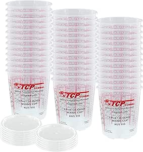 Amazon.com: Custom Shop - Pack of 36 Each - 16 Ounce Graduated Paint ...