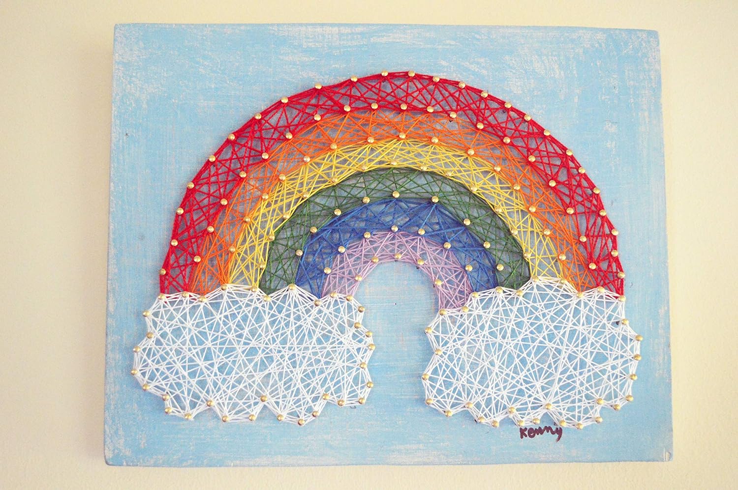 Amazon.com: Rainbow String Art Wall Decor: Handmade