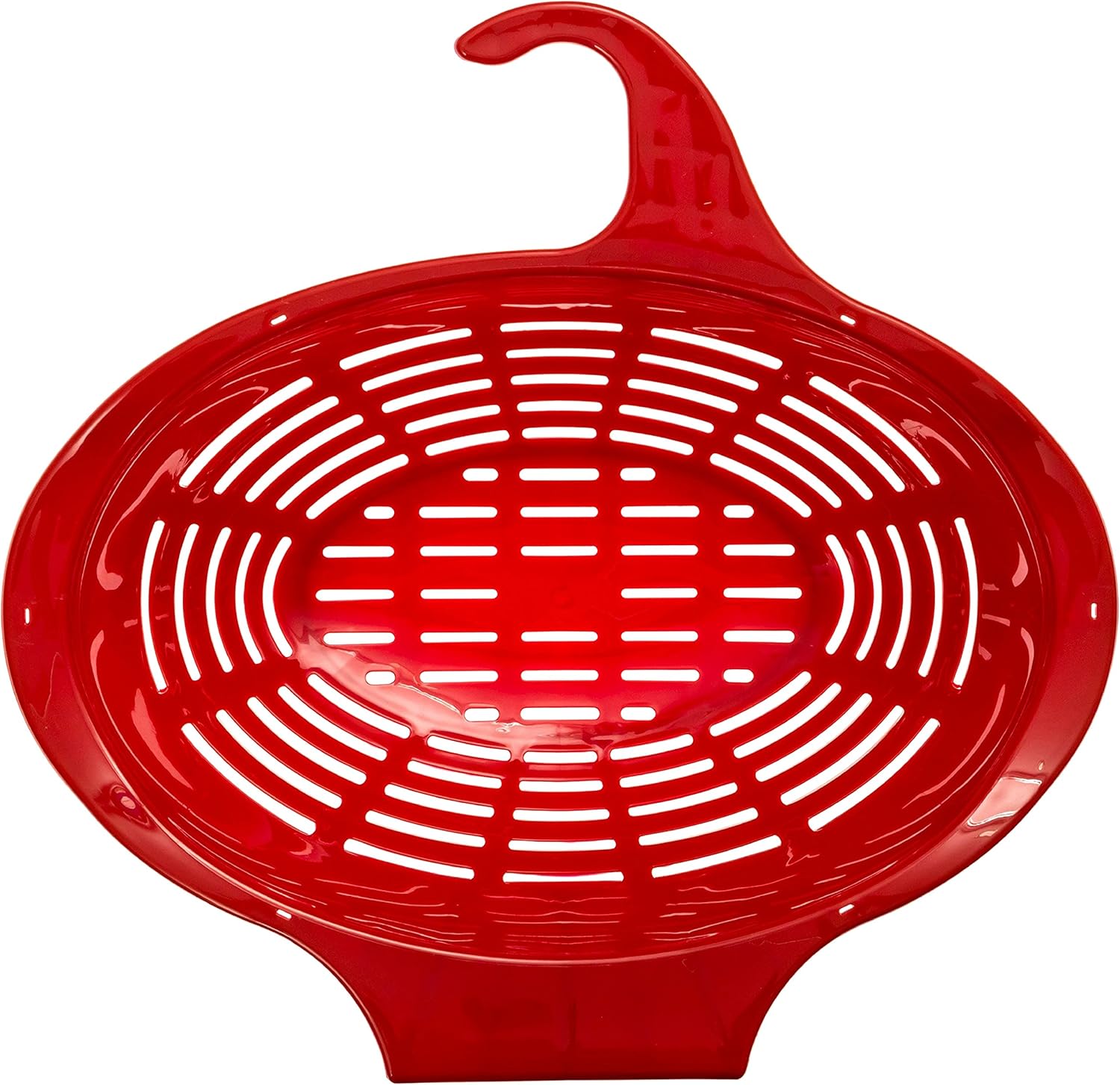 Tailor Made Products Hanging Red Colander - 3 Quart, Oval Plastic ...