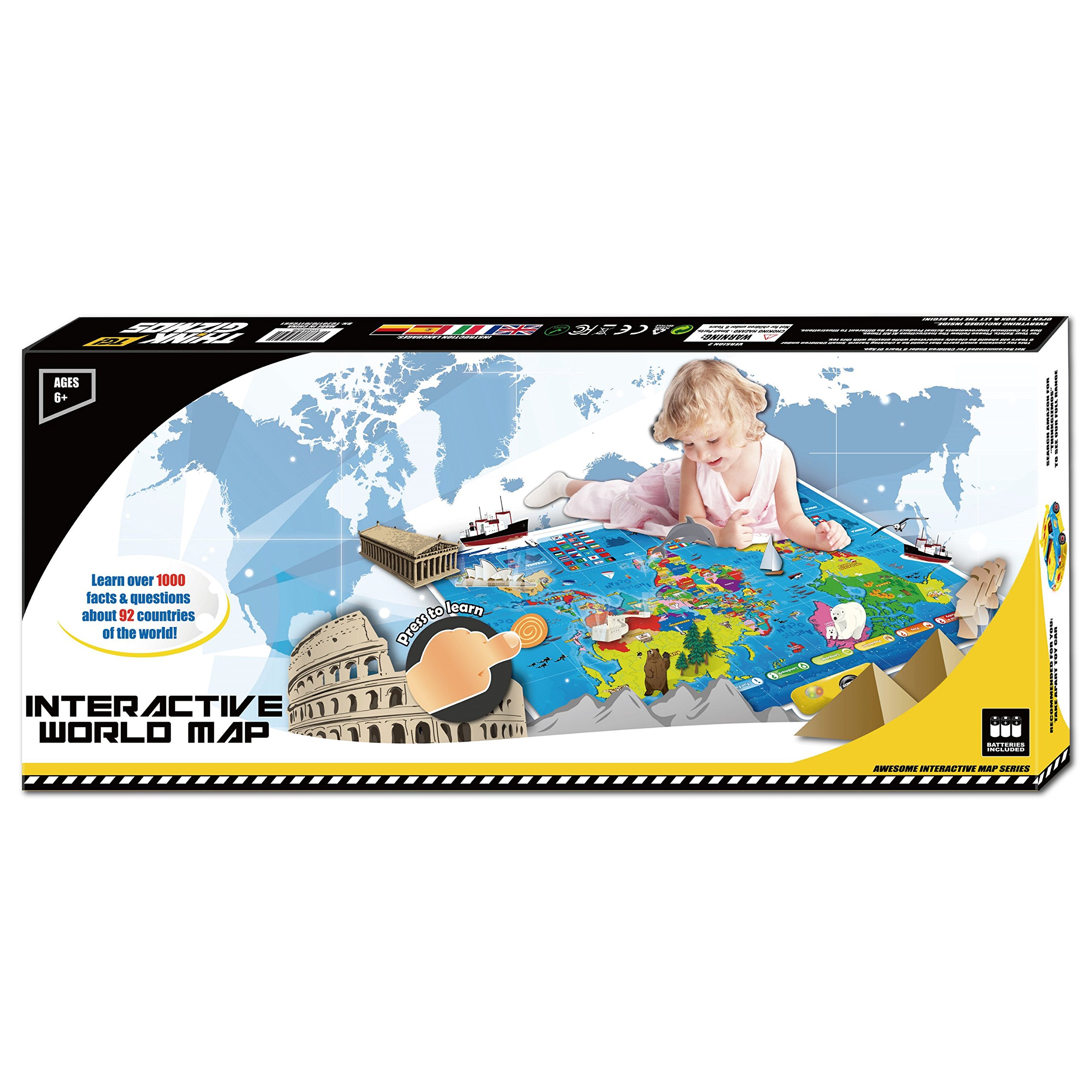 My Talking World Map Interactive Educational Maps For Kids