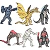 TwCare Exclusive Set of 6 Godzilla vs Kong Toys Movable Joint Action Figures, King of The ...