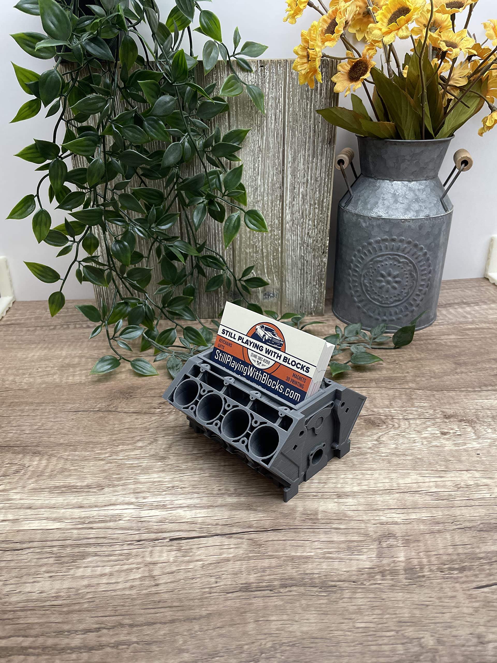 Mua Sands3D V8 Engine Block Business Card Holder Organizer, Car Stuff ...