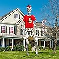 Amazon.com: 12 ft Giant Sized Christmas Skeleton Costume Set Extra ...
