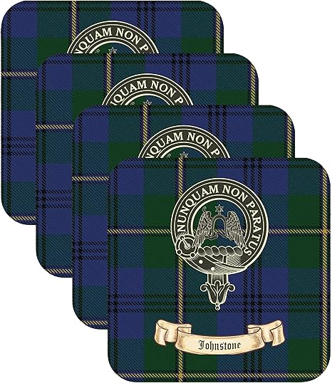 Amazon.com | Johnstone Scottish Clan Coaster - Clan Crest on Square ...