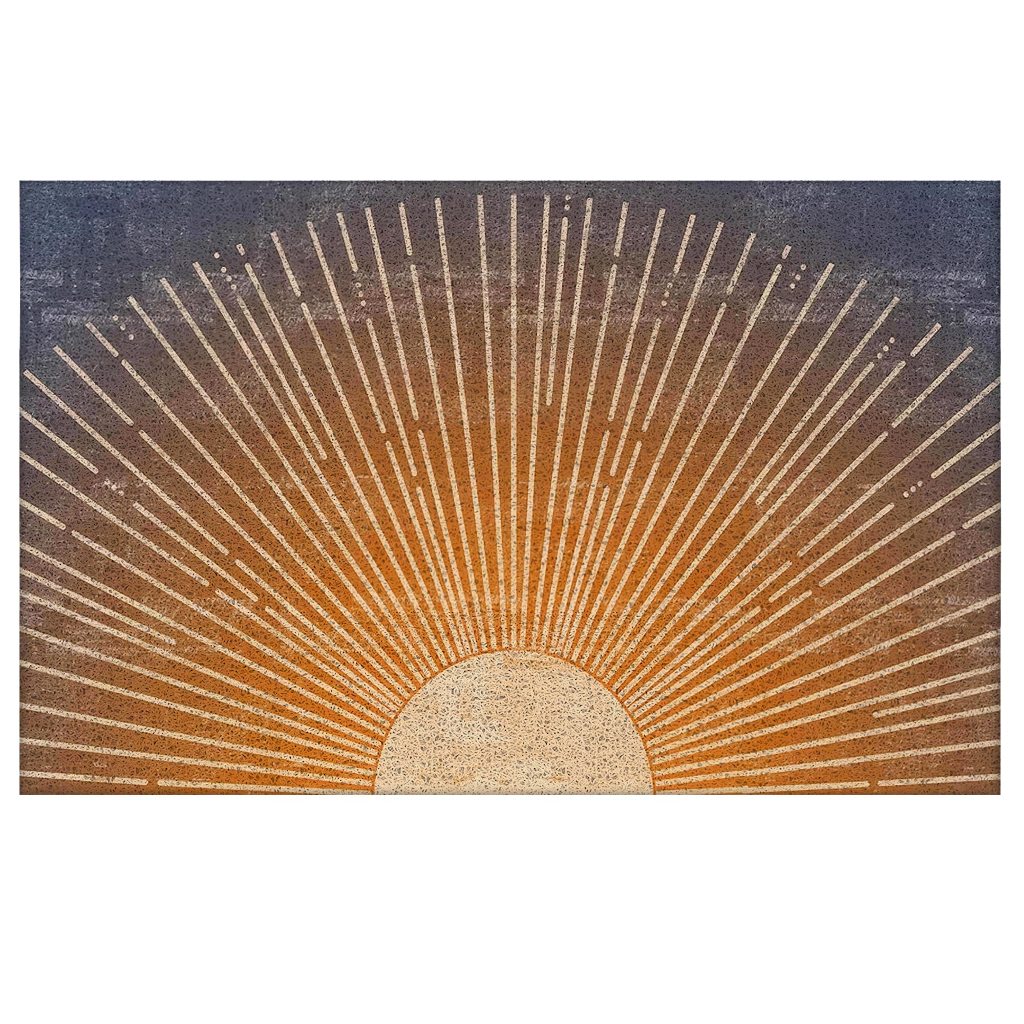 LUVADIAN Boho Mat - Golden Sun Welcome Mat, 17x30 Inch for Outdoor ...