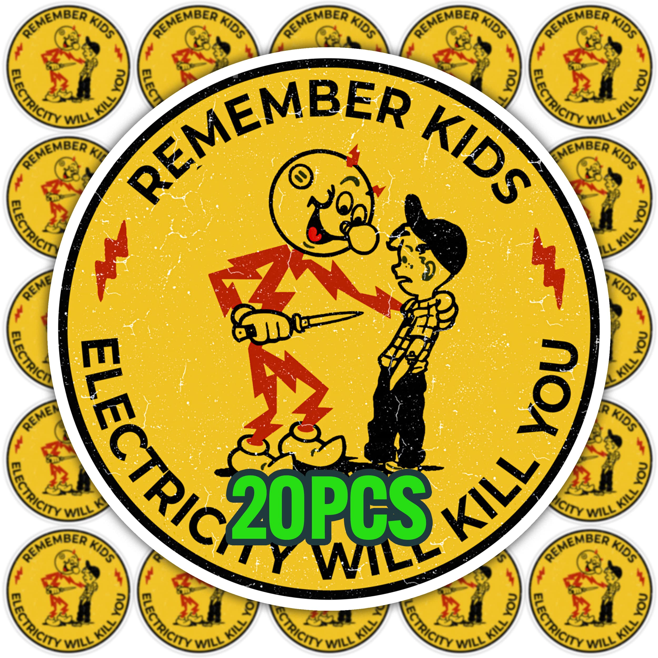 Mua 20 Pcs/Pack Reddy Kilowatt Sticker, Reddy Kilowatt Remember Kids ...