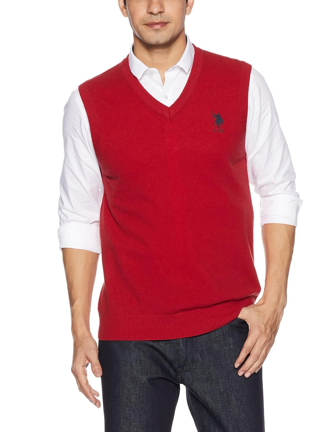 US Polo Assn. Men's Wool Sweater (8907378317827_USSW0639_X-Large_Uspa ...
